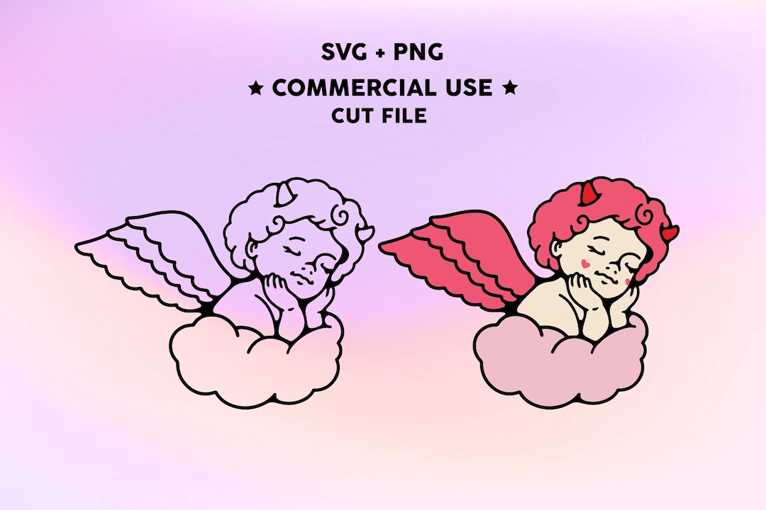 EDITABLE Cherub Angel Svg and Png Cut File COMMERCIAL USE - Etsy