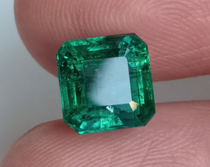 Vivid Green Emerald Octagon,natural Emerald Asscher Octagon Loose ...