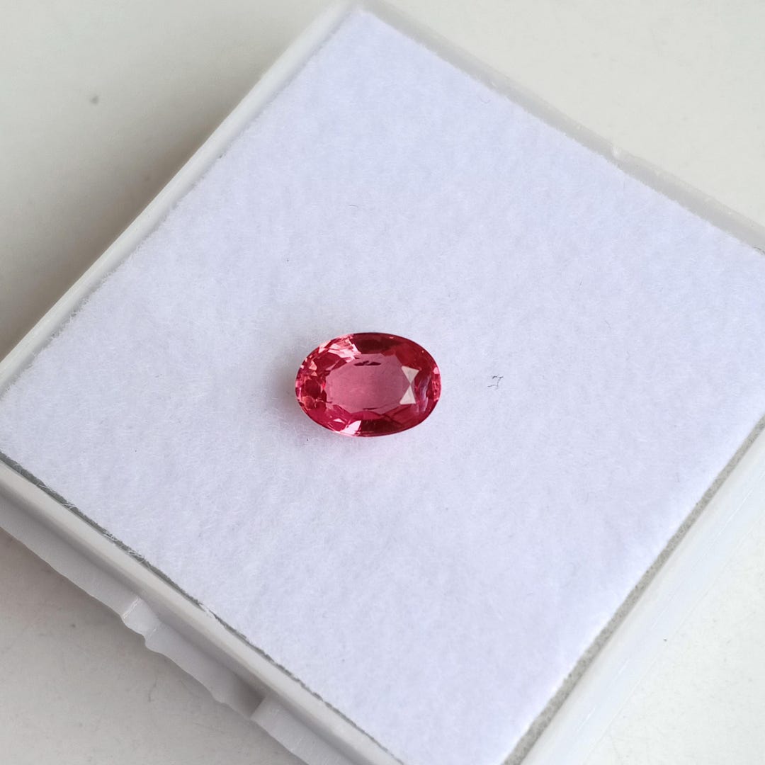 100% Natural Pink Spinel Oval, Rare Spinel Gemstone, Certified Pink ...