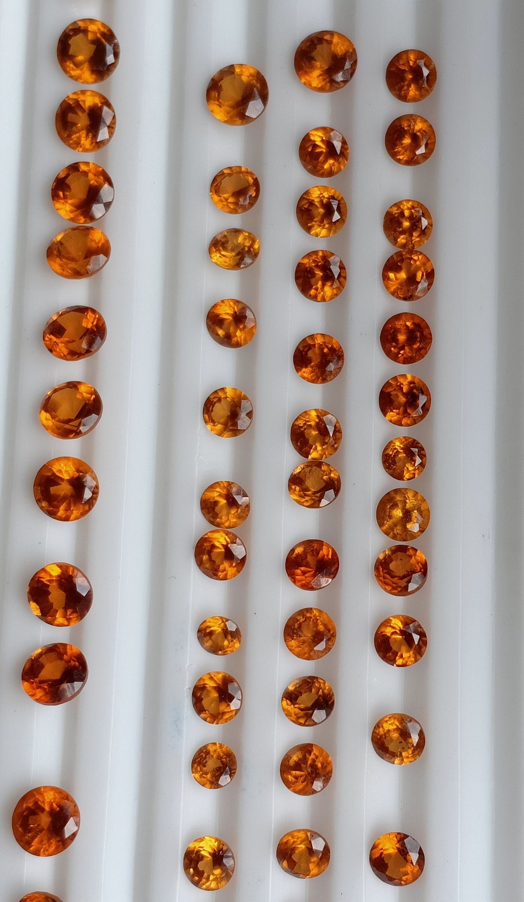 Mozambique Hessonite Garnet Lot: Orange Round Gemstones, 10 Ct - Etsy