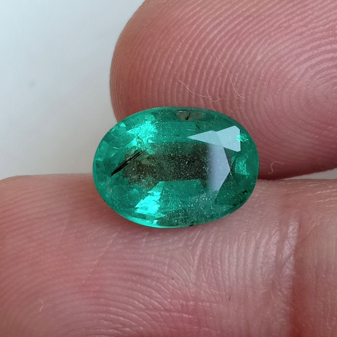 Oval Stone Emerald for Ring, Zambia Emerald Oval, 3.55 Carat Emerald ...