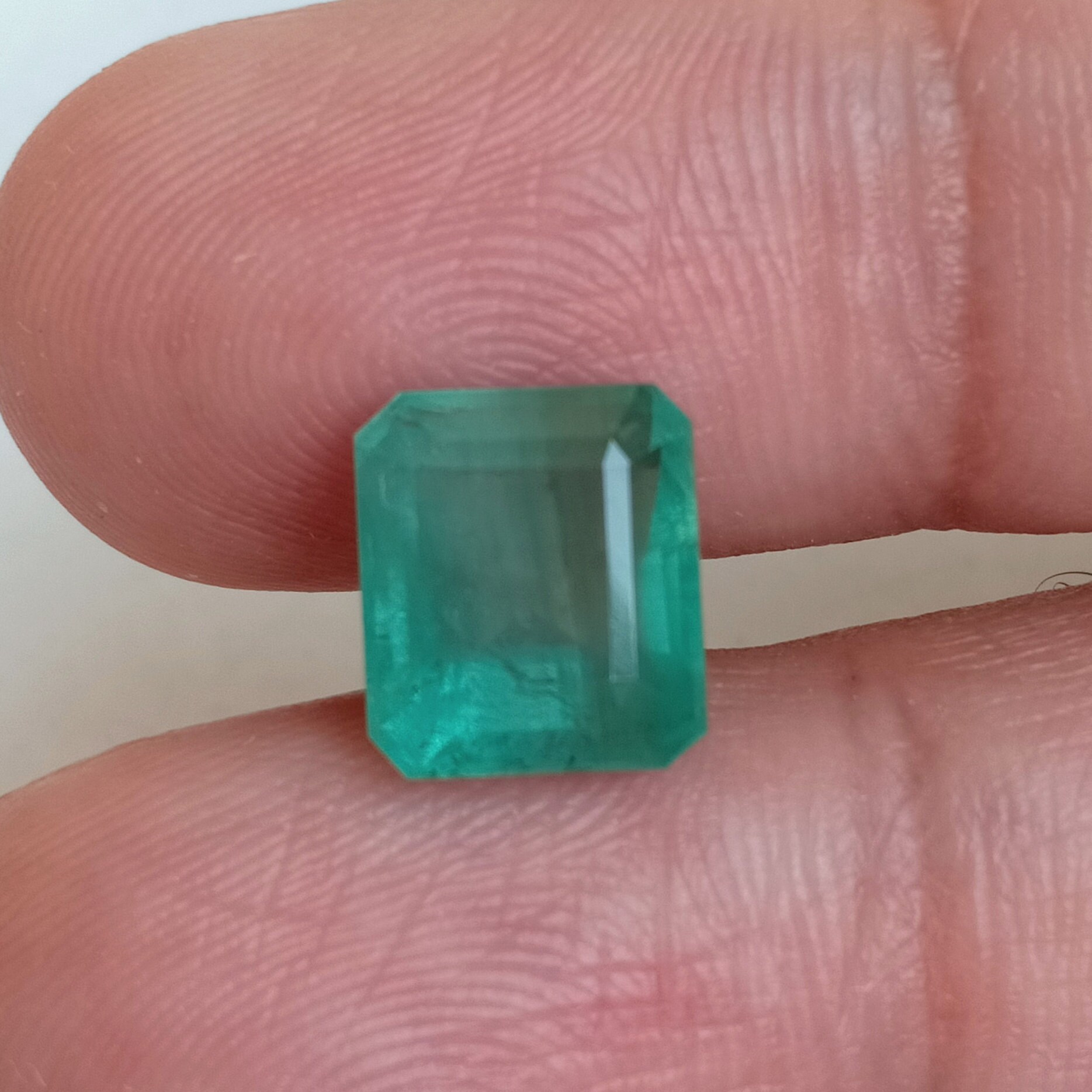 Very Rare Natural Zambian Emerald Faceted Blue Tone Emerald | Etsy