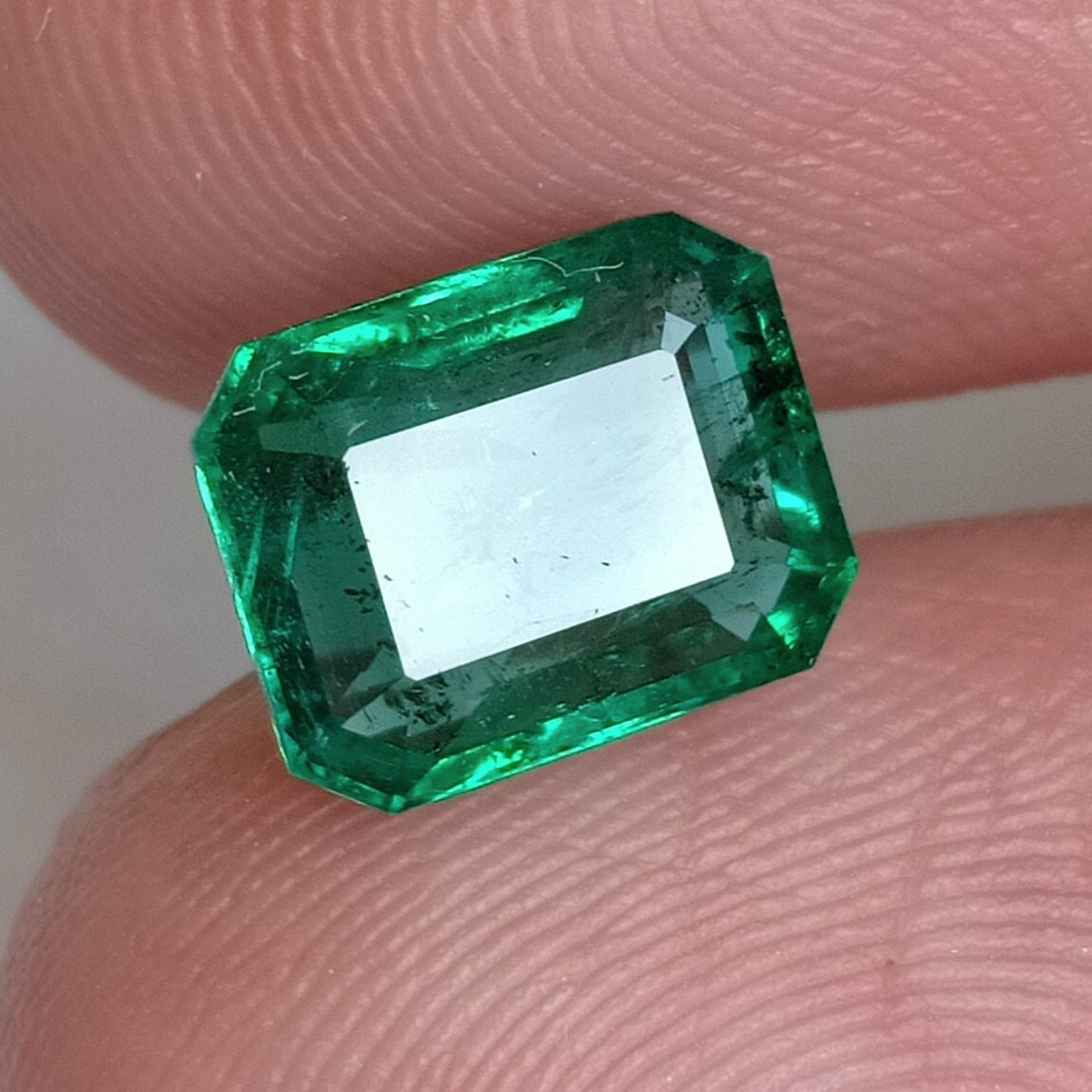 Vivid Green Emerald Octagon100% Natural Emerald Asscher Cut - Etsy