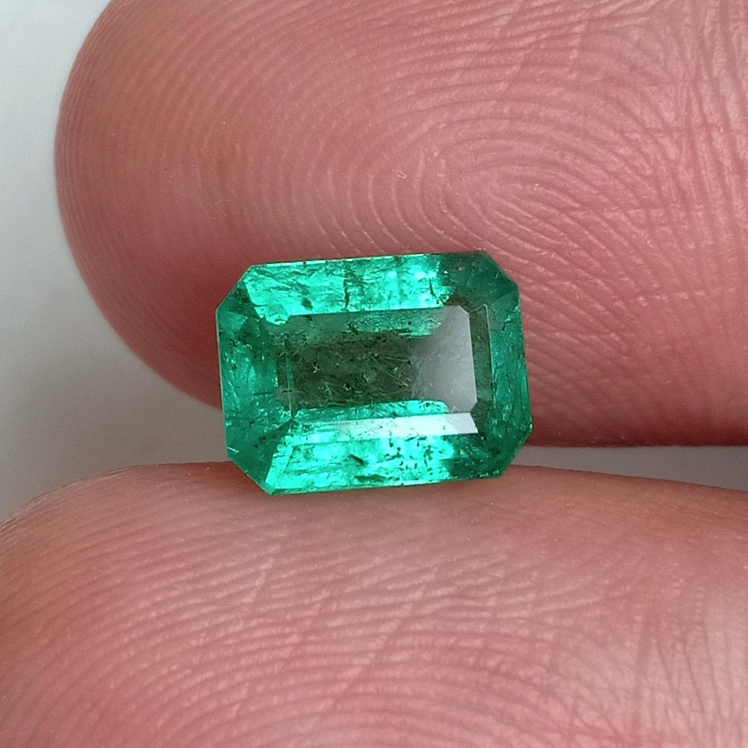 Rare Emerald Brilliant Cut, Amazing Mind-blowing Emerald Faceted ...