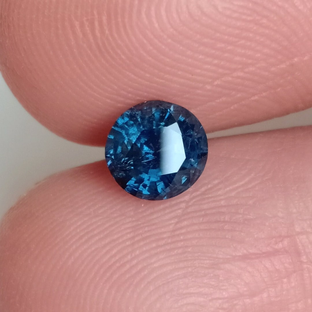 NO Heat NO Treat Blue Spinel Round Shape, 1.04 Carat Earth Mine Spinel ...