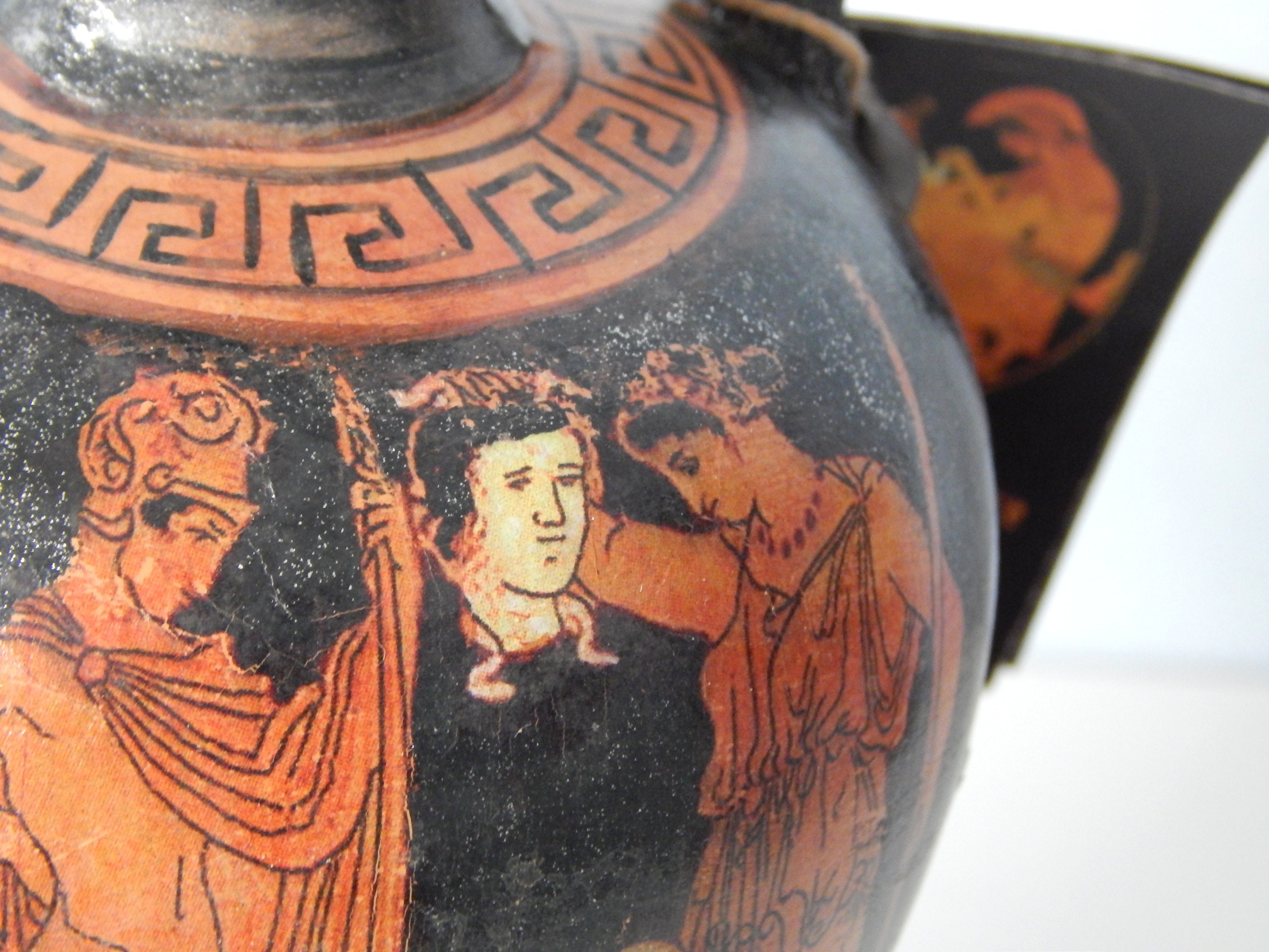 Athenian Red Figure Ceramic Amphora, Europa With Zeus - Athena and ...