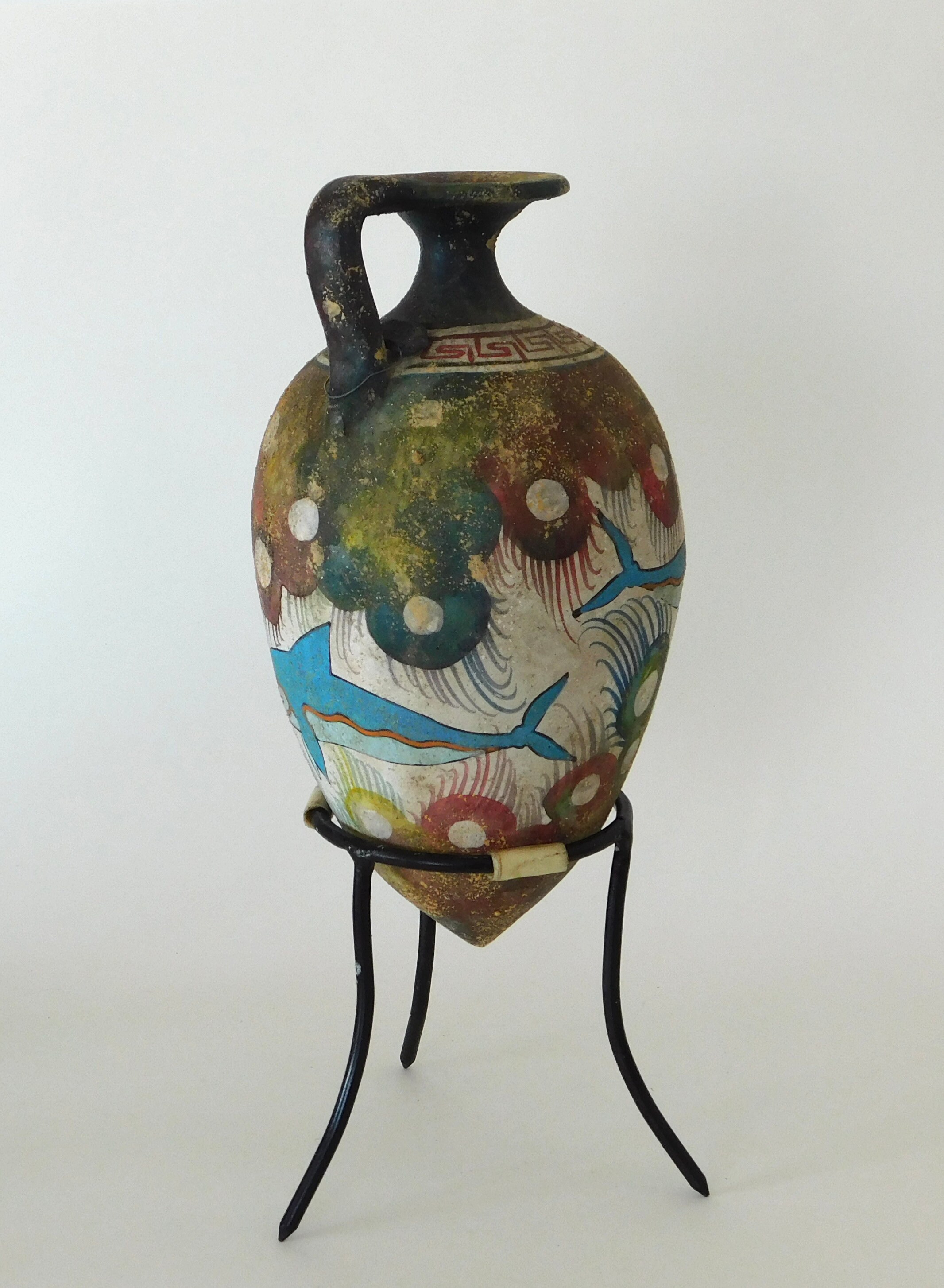 Minoan Period Pointed Amphora - Hand Painted Greek Vase - Museum Copy ...