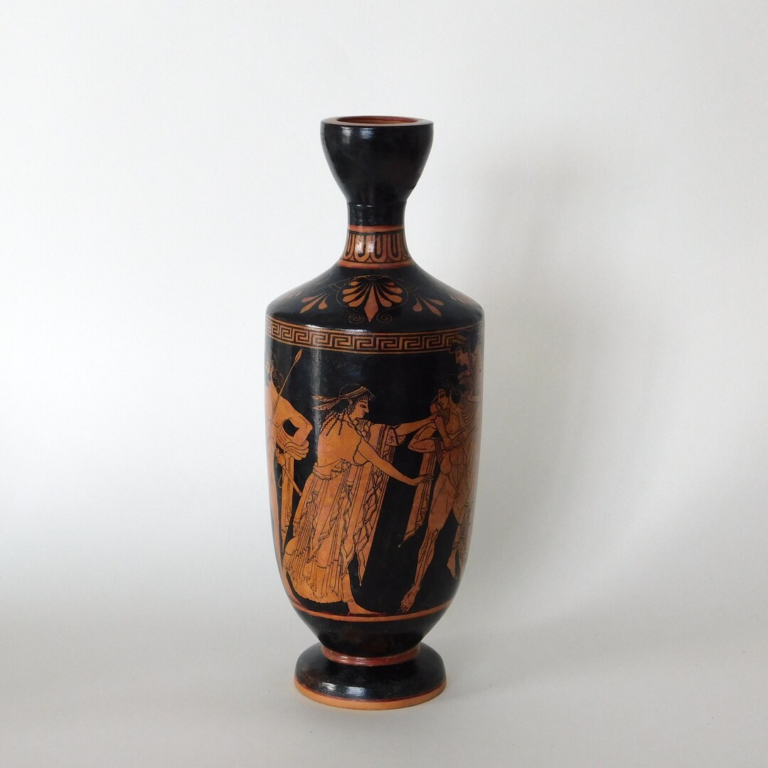 Attic Red Figured Lekythos, Classical Period Museum Copy, Helen ...