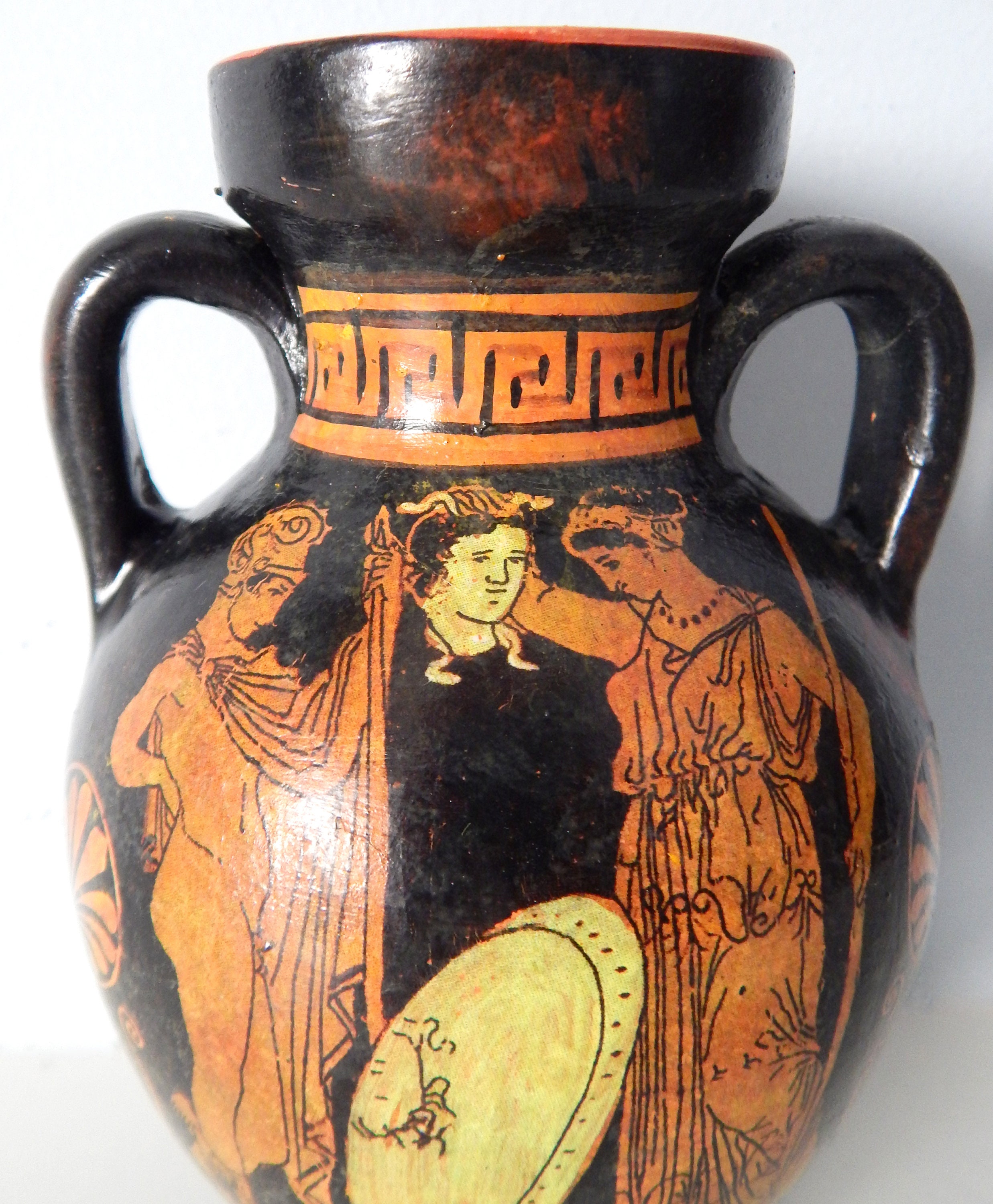 Athenian Red Figure Ceramic Amphora, Athena, Perseus and Medusa - Zeus ...