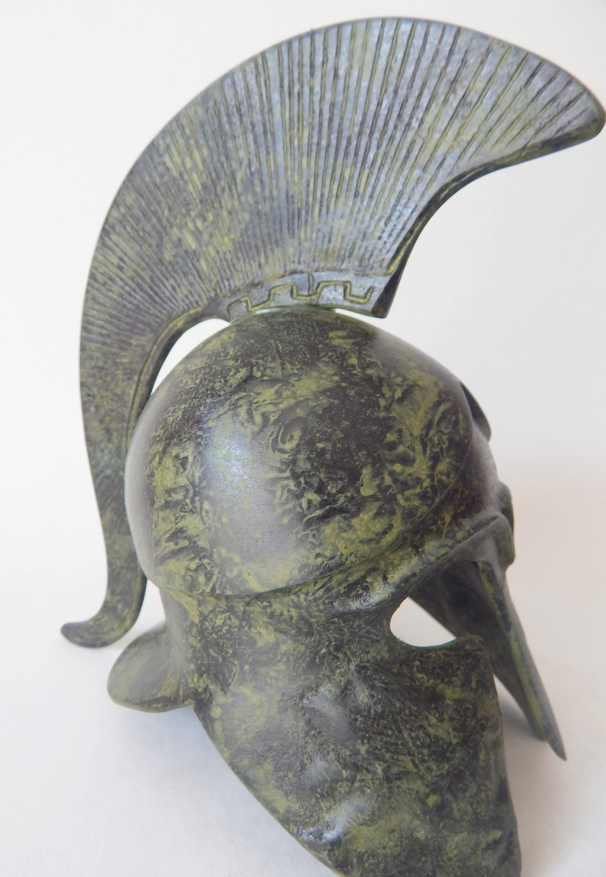 Bronze Ancient Greek Helmet With Crest - Pegasus - Hand Made - Etsy
