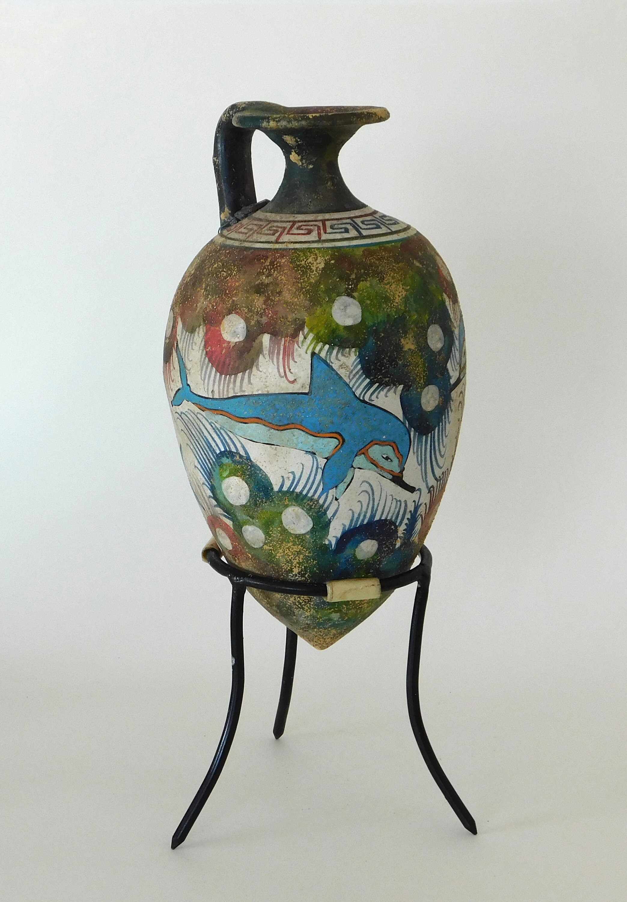 Minoan Period Pointed Amphora - Hand Painted Greek Vase - Museum Copy ...