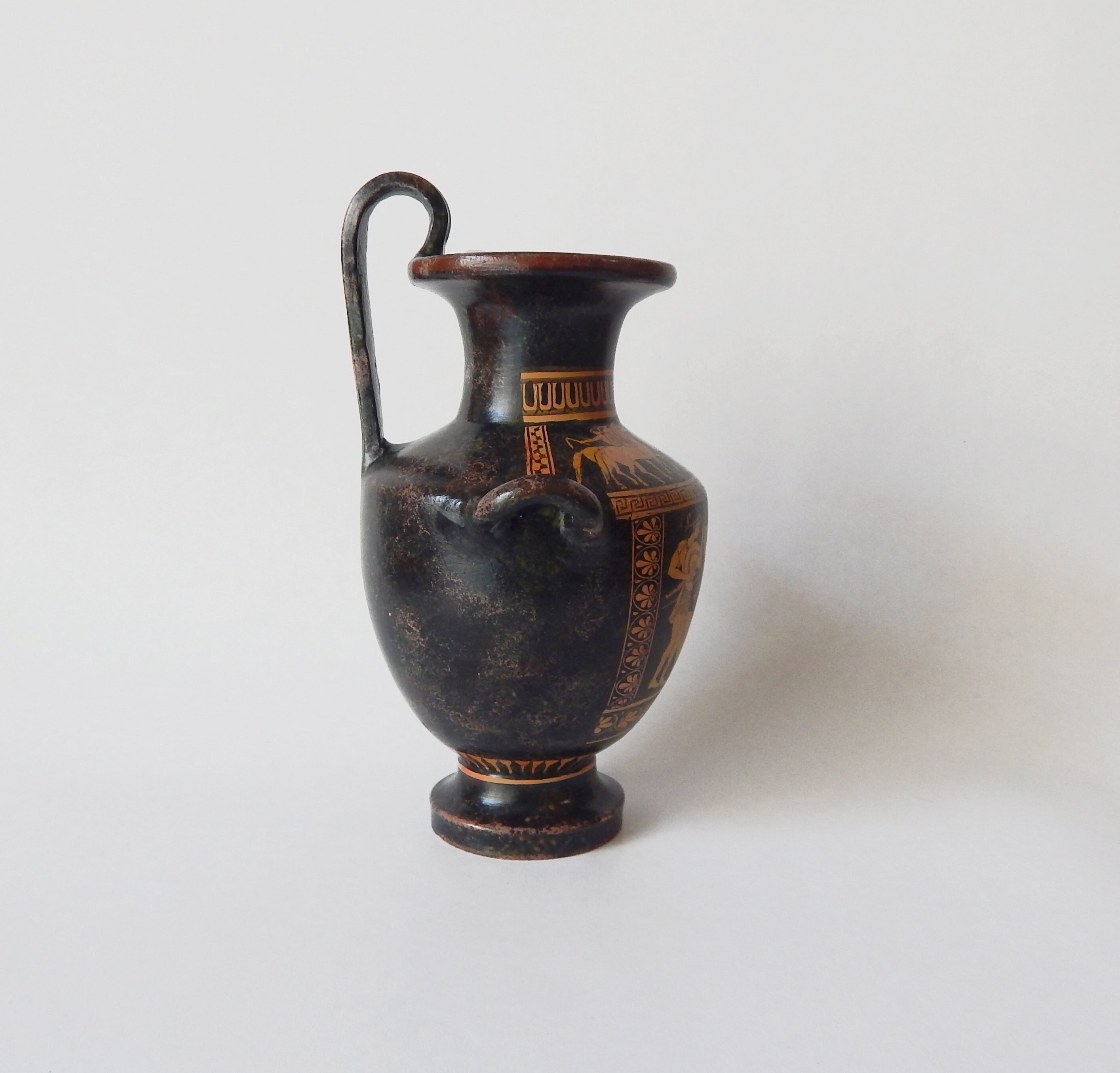Red Figured Ceramic Hydria, Amazons Preparing for Battle, Hand Painted ...