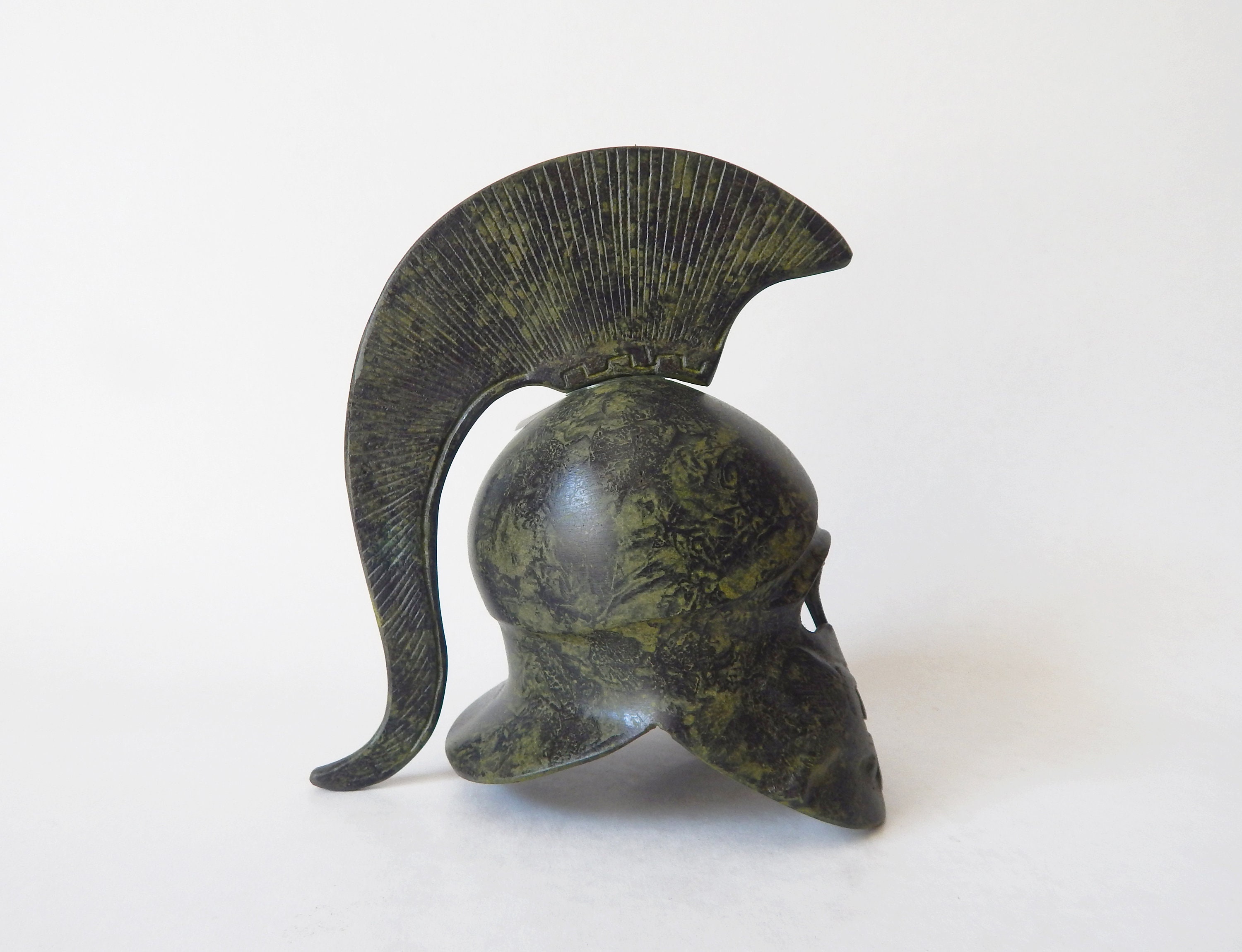 Bronze Ancient Greek Helmet With Crest - Pegasus - Hand Made - Etsy