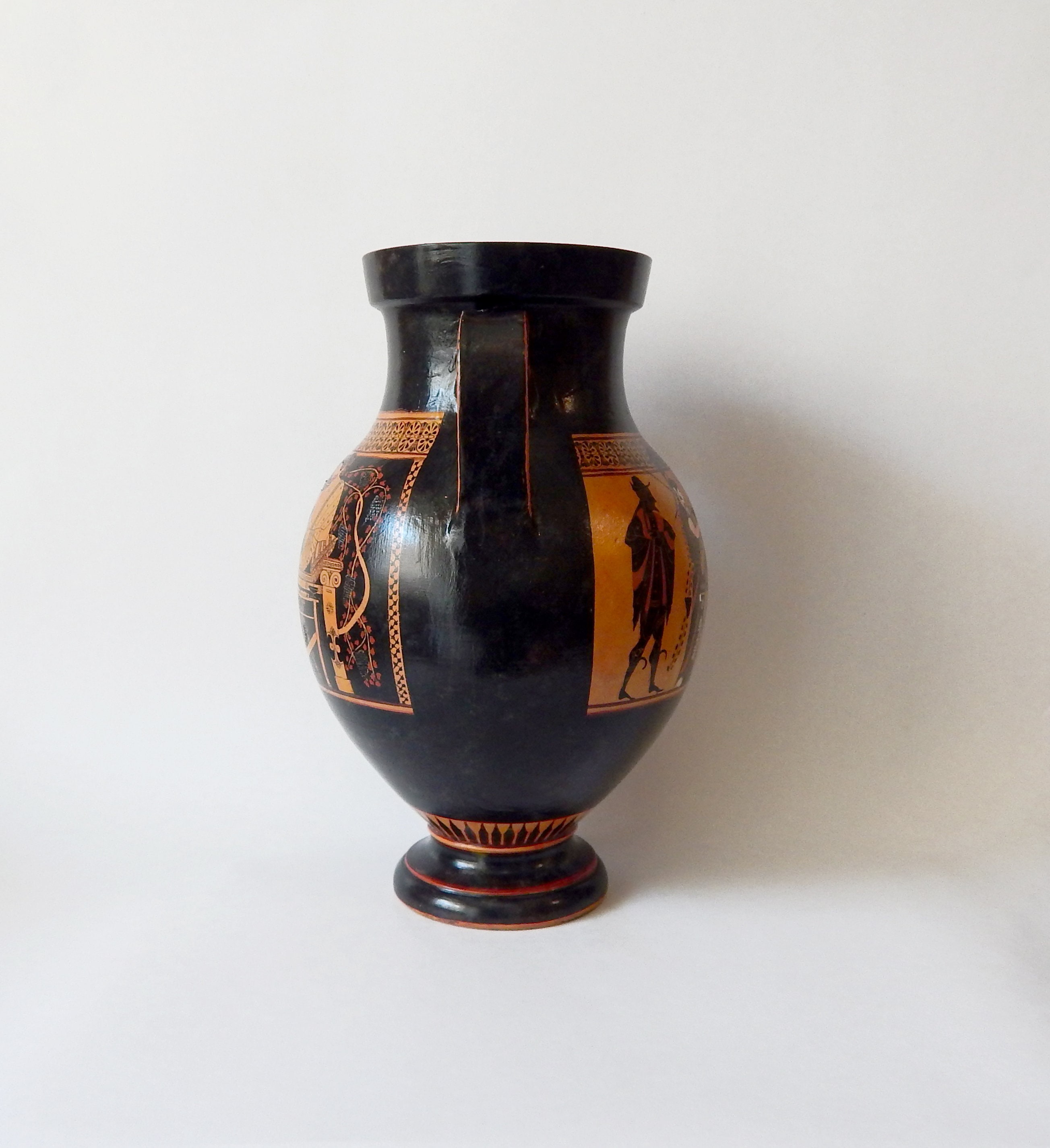 Ceramic Belly Amphora Andokides Painter Athena and Heracles Drinking ...