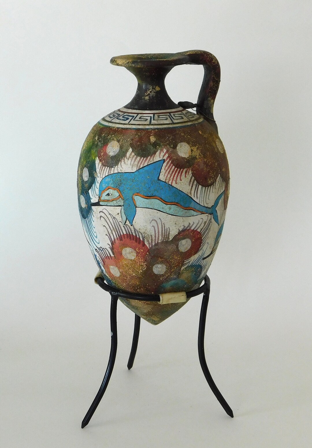 Minoan Period Pointed Amphora - Hand Painted Greek Vase - Museum Copy ...
