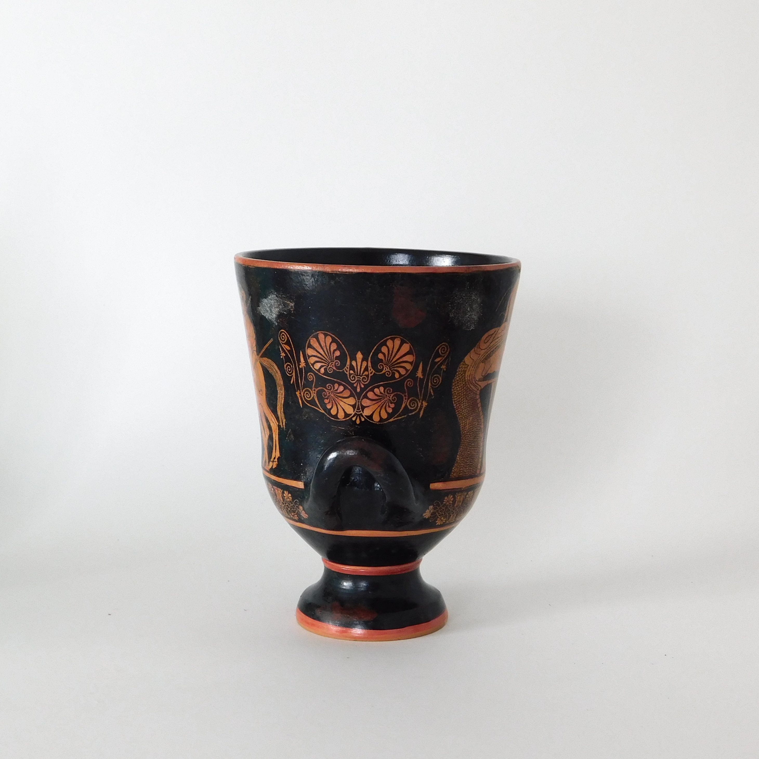 Attic Red Figured Ceramic Krater, Museum Copy, Jason, Colchian Dragon ...