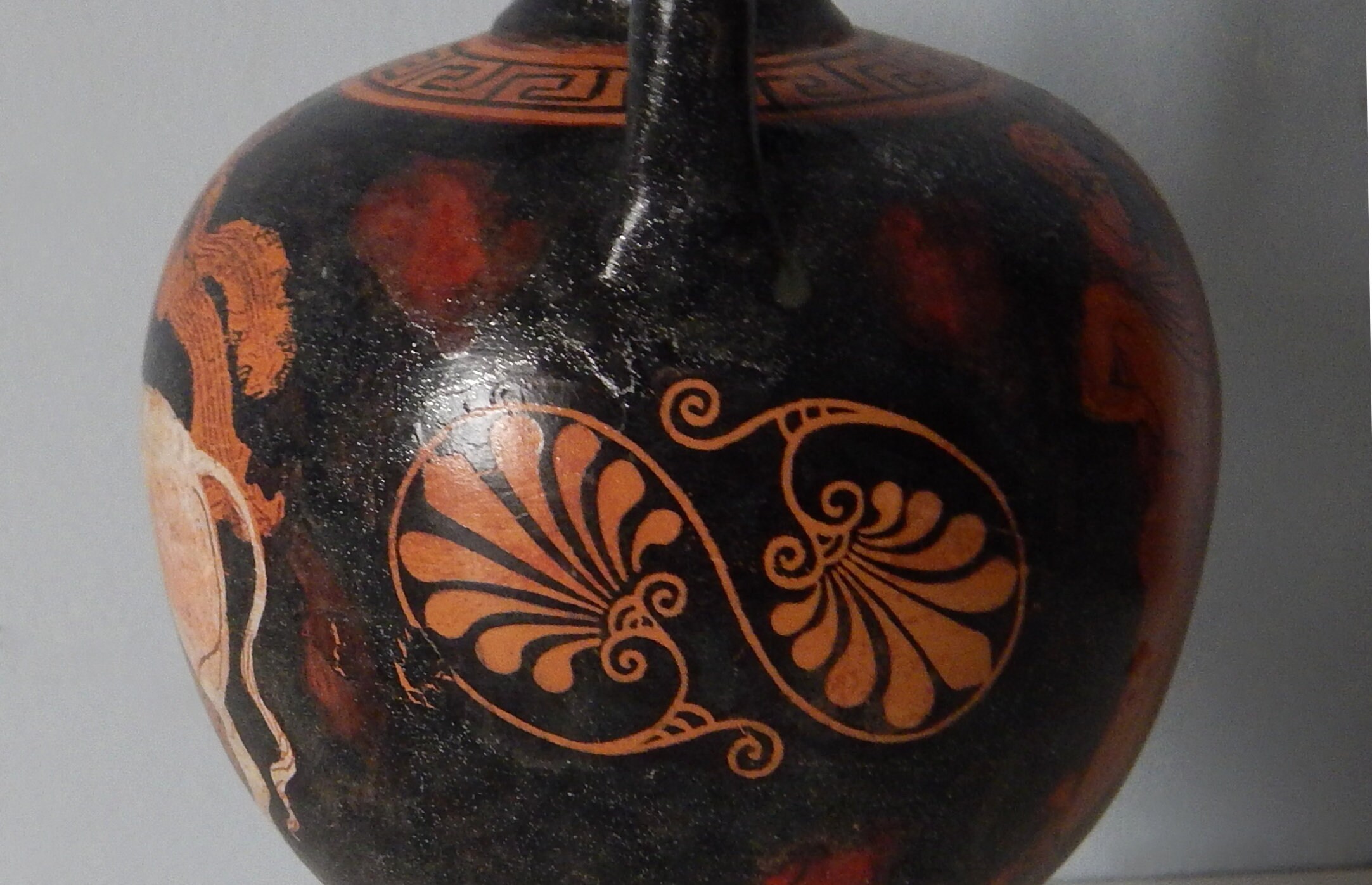 Athenian Red Figure Ceramic Amphora, Europa With Zeus Athena and ...