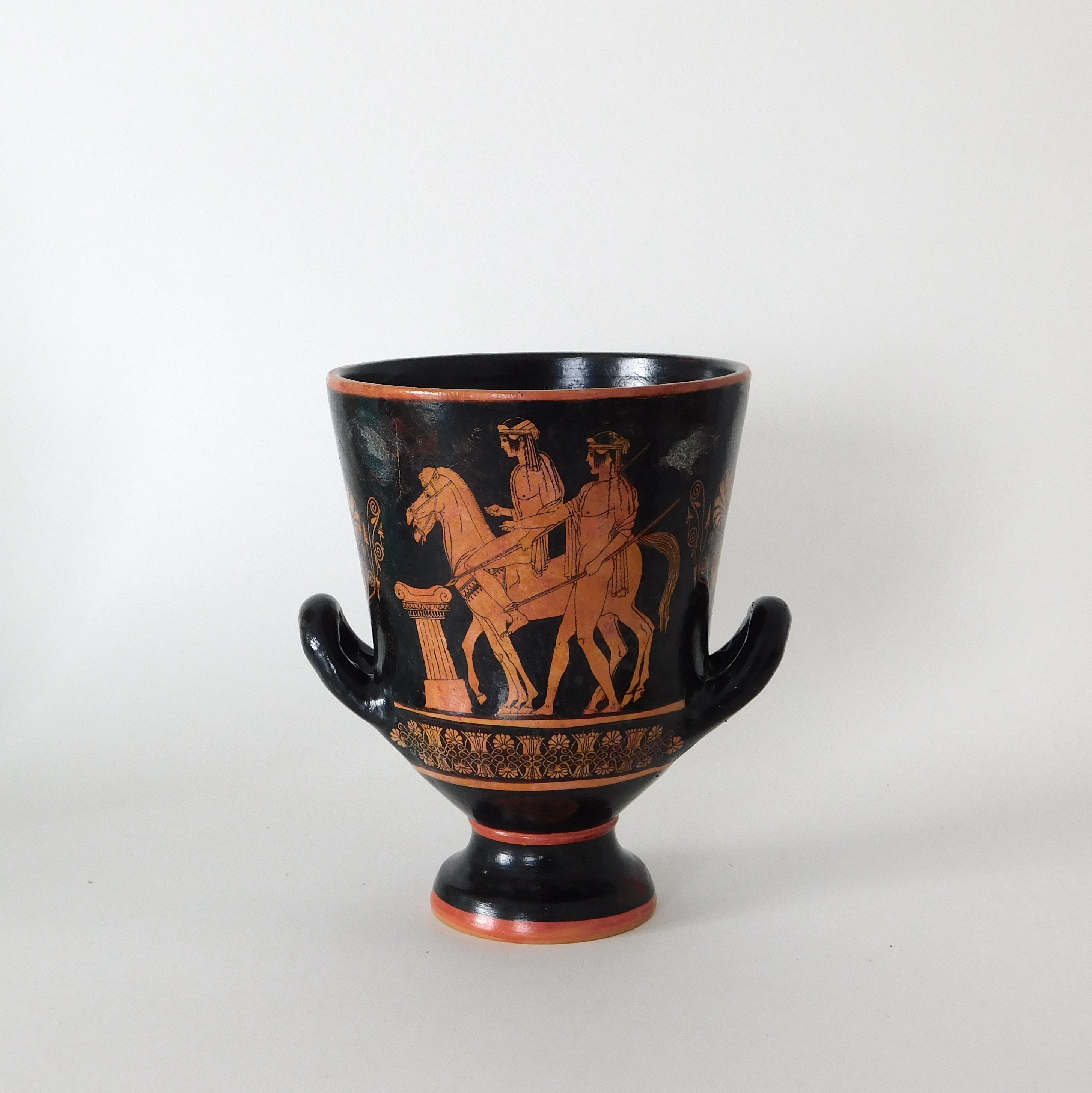 Attic Red Figured Ceramic Krater, Museum Copy, Jason, Colchian Dragon ...