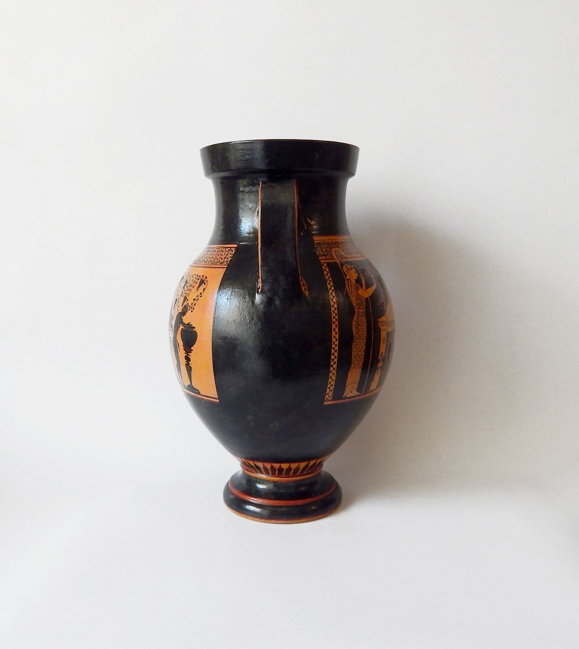 Ceramic Belly Amphora - Andokides Painter - Athena and Heracles ...
