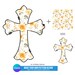 Canva Frame Template, Editable Photo Fill Cross, Create Your Own Drag ...