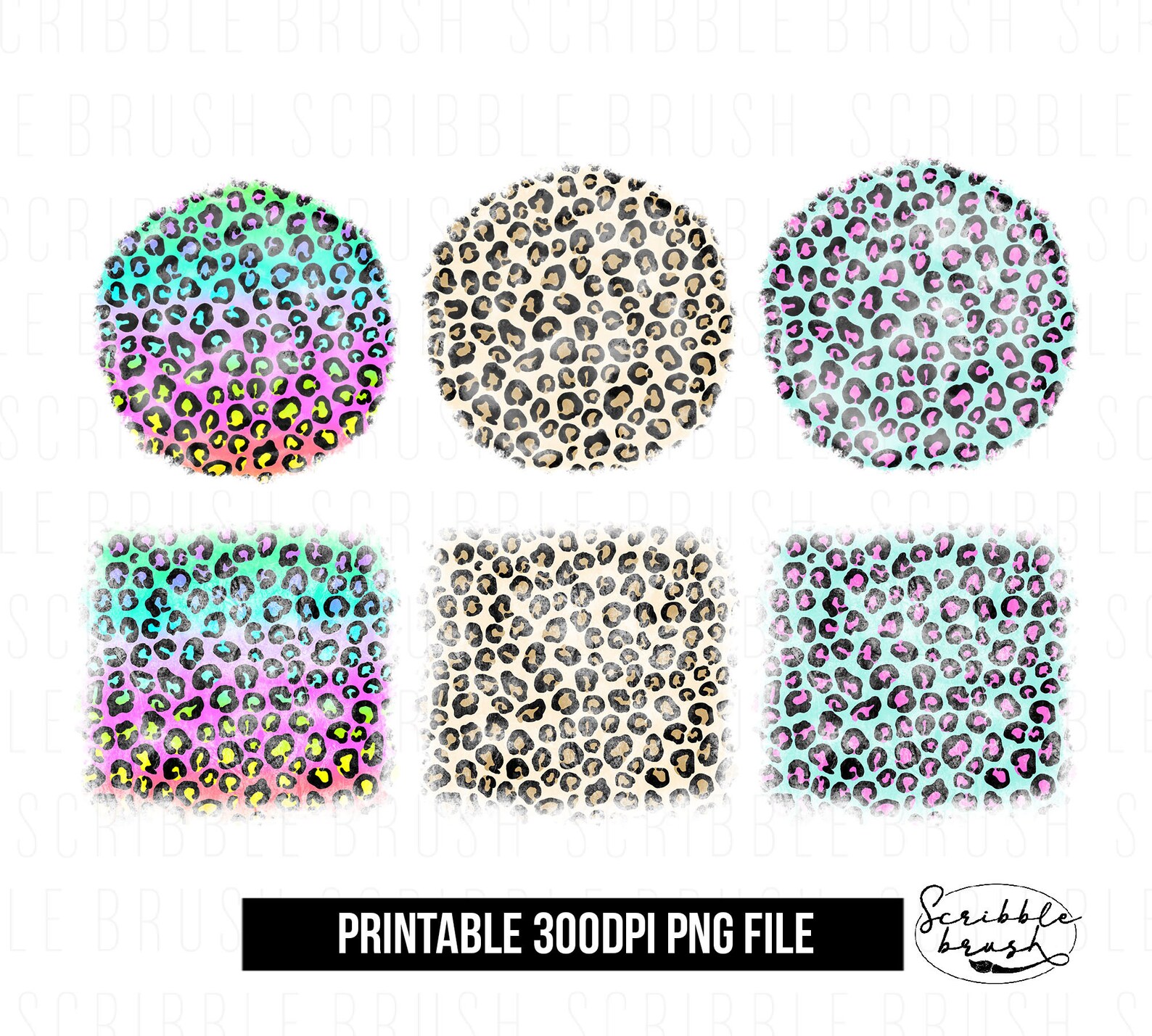 Leopard Print Sublimation Background PNG Animal Print - Etsy