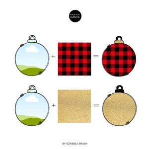 Canva Photo Frame Template, Christmas Ornament Photo Frame Canva ...