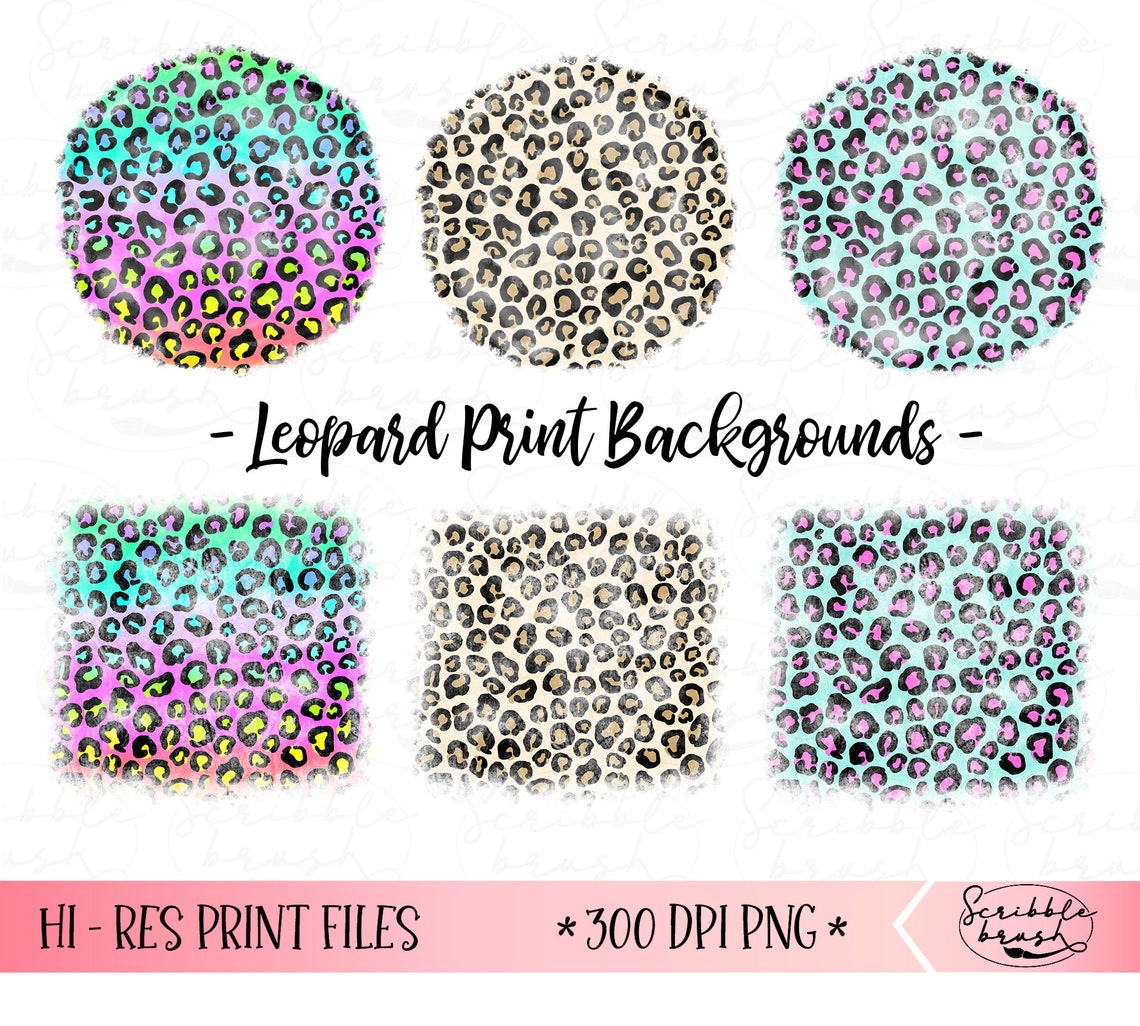 Leopard Print Sublimation Background PNG Animal Print - Etsy