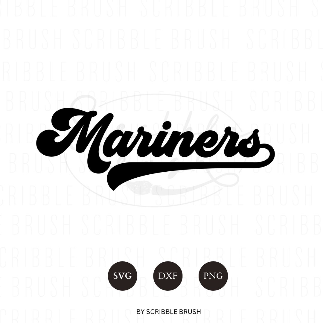 Mariners Svg, Baseball Svg, Retro Shirt Png, Jersey Svg Files for ...
