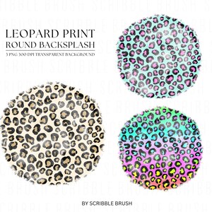 Leopard Print Sublimation Background PNG, Animal Print Backsplash ...
