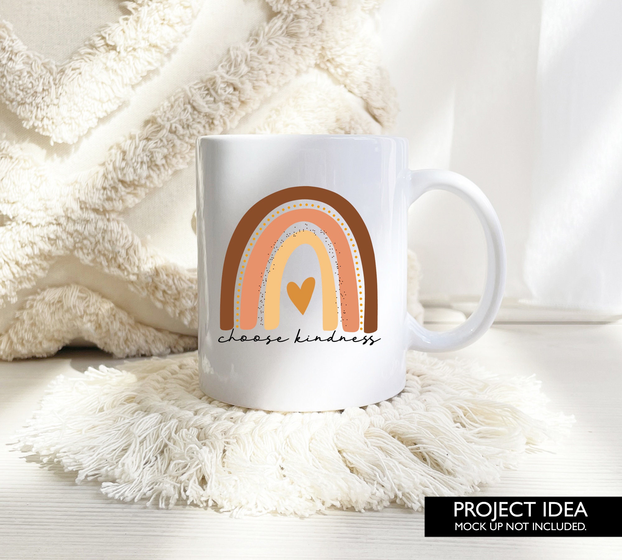 Boho Choose Kindness Rainbow Sublimation PNG Boho Rainbow | Etsy