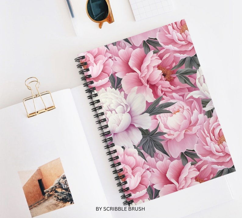 Pink Watercolor Peonies Seamless Pattern: Printable Digital Paper ...