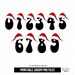 Santa Christmas Alpha Set PNG Santa Claus Hat Sublimation - Etsy