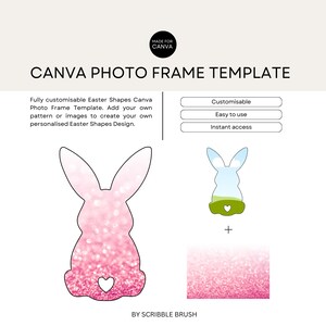 Canva Frame Template, Easter Shapes Photo Frames, Editable Easter Photo ...