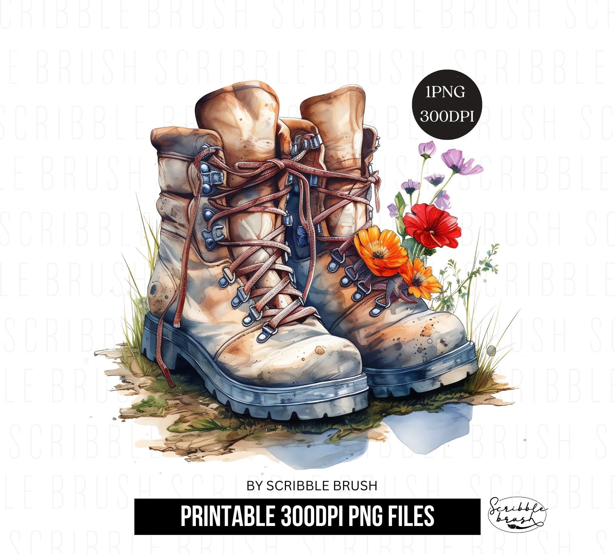 Hiking Boots Clipart