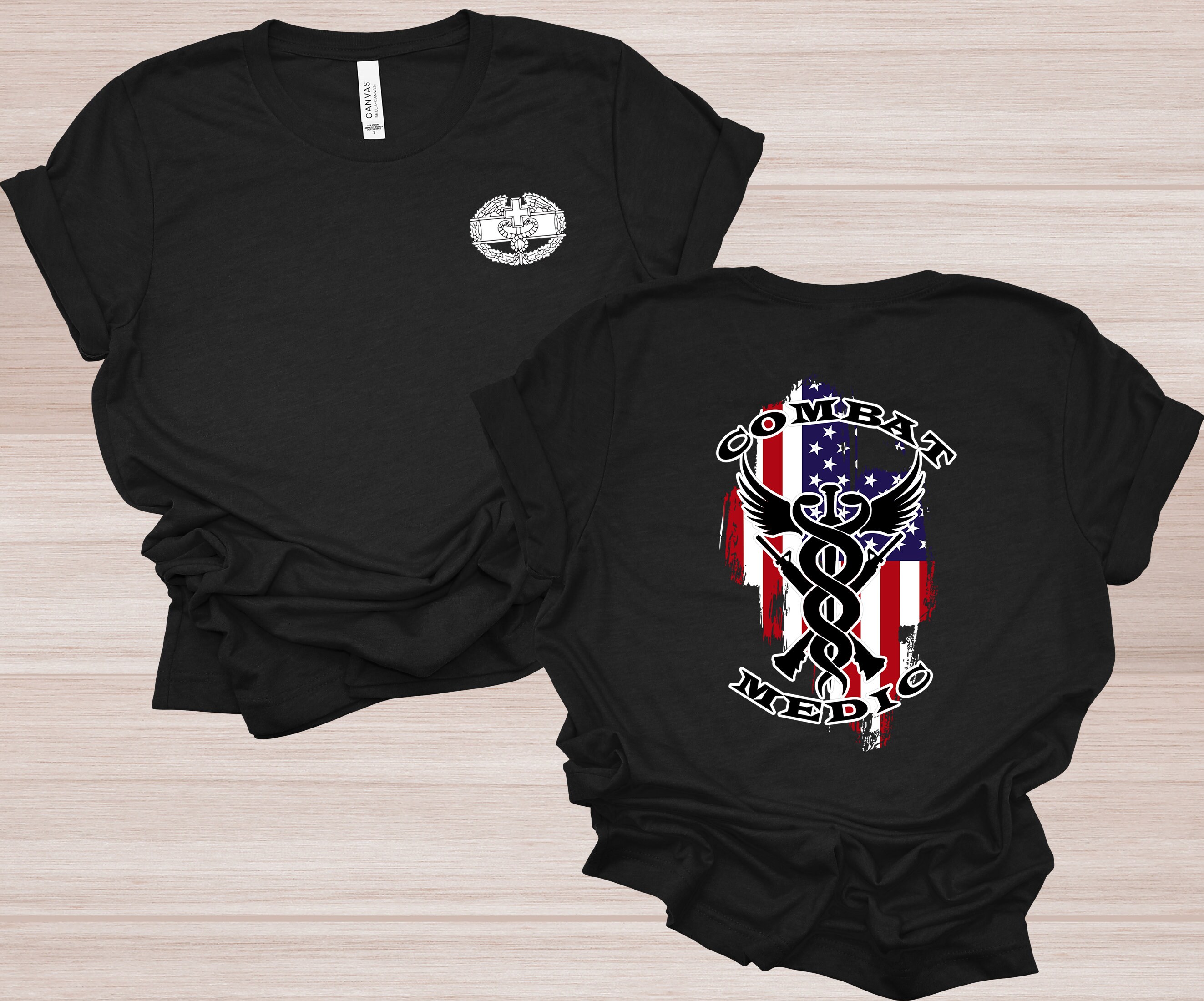 American Flag Combat Medic T-shirt: US Army Tee - Etsy