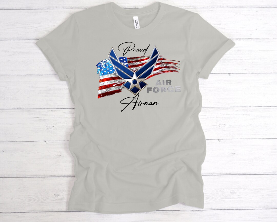 Proud Air Force Airman Shirt, Airforce Airman Gift, Air Force Airman ...