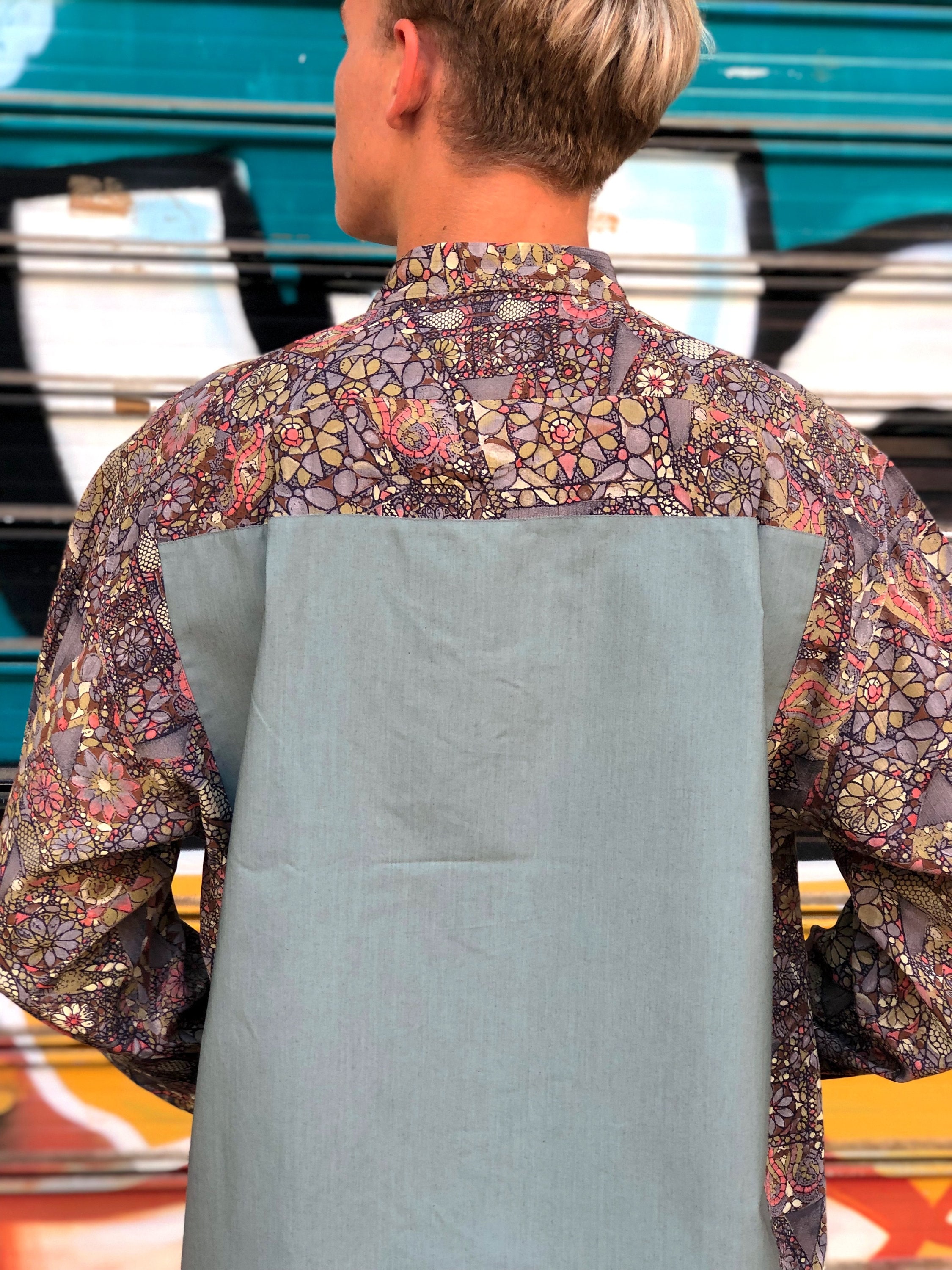 Vintage 80s Florar Printed Deadstock Shirt - Etsy UK