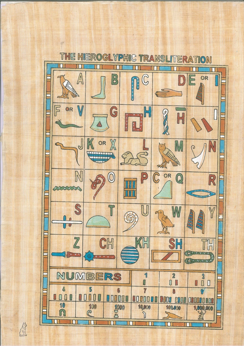 Item#24. Authentic Egyptian Papyrus Artwork Hand Made in Egypt ...