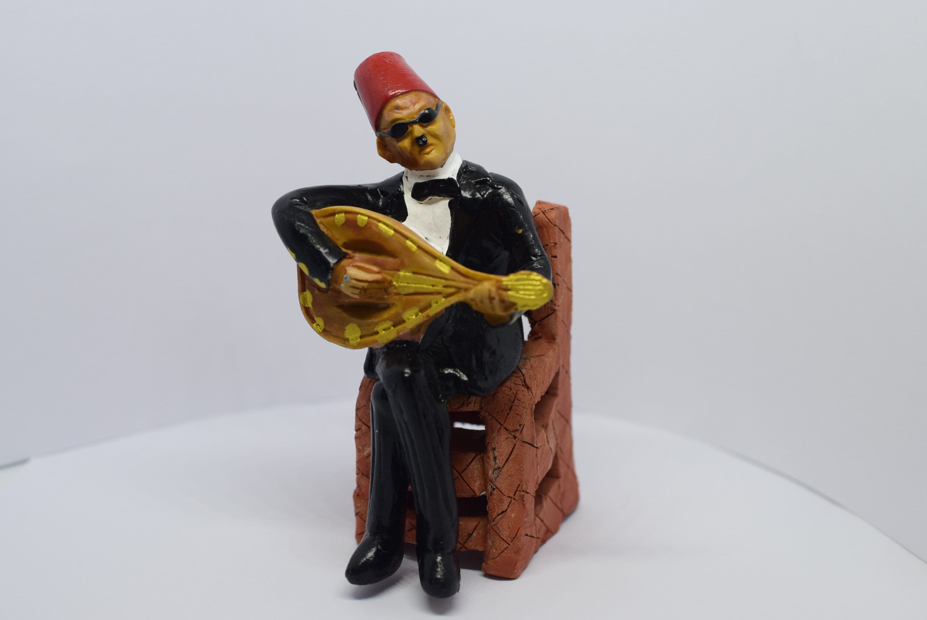 Egyptian Om Kolthoum and Her Band Pottery Statue - Etsy