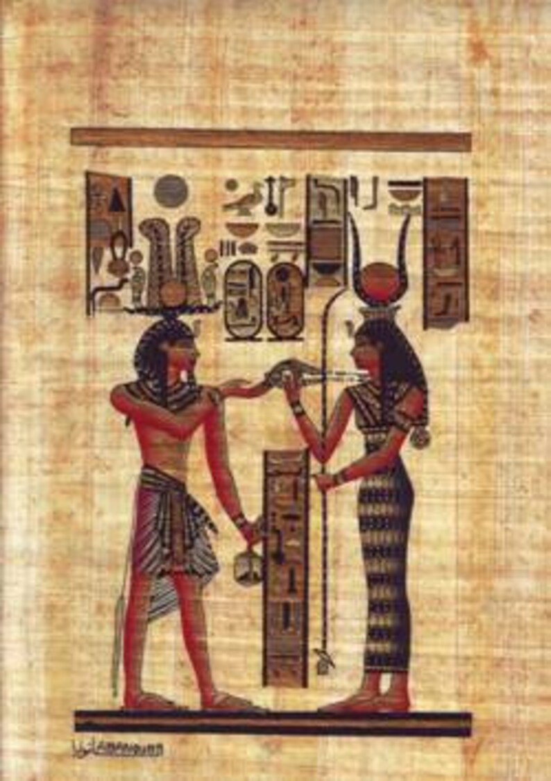 Lot of 10 Authentic Egyptian Papyrus Art Work Hand Made in Egypt Each ...