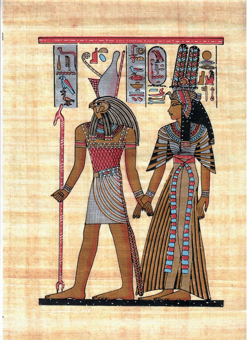 Item# 2. Authentic Egyptian Papyrus Artwork Hand Made in Egypt Each One ...