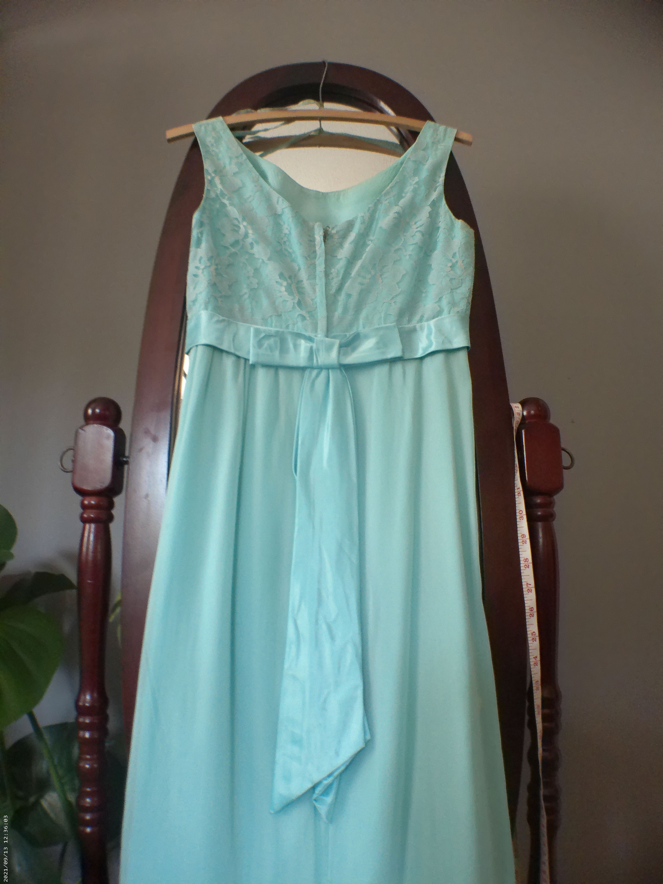 1967 Pastel Blue Sleeveless Floor Length Prom/evening Dress - Etsy
