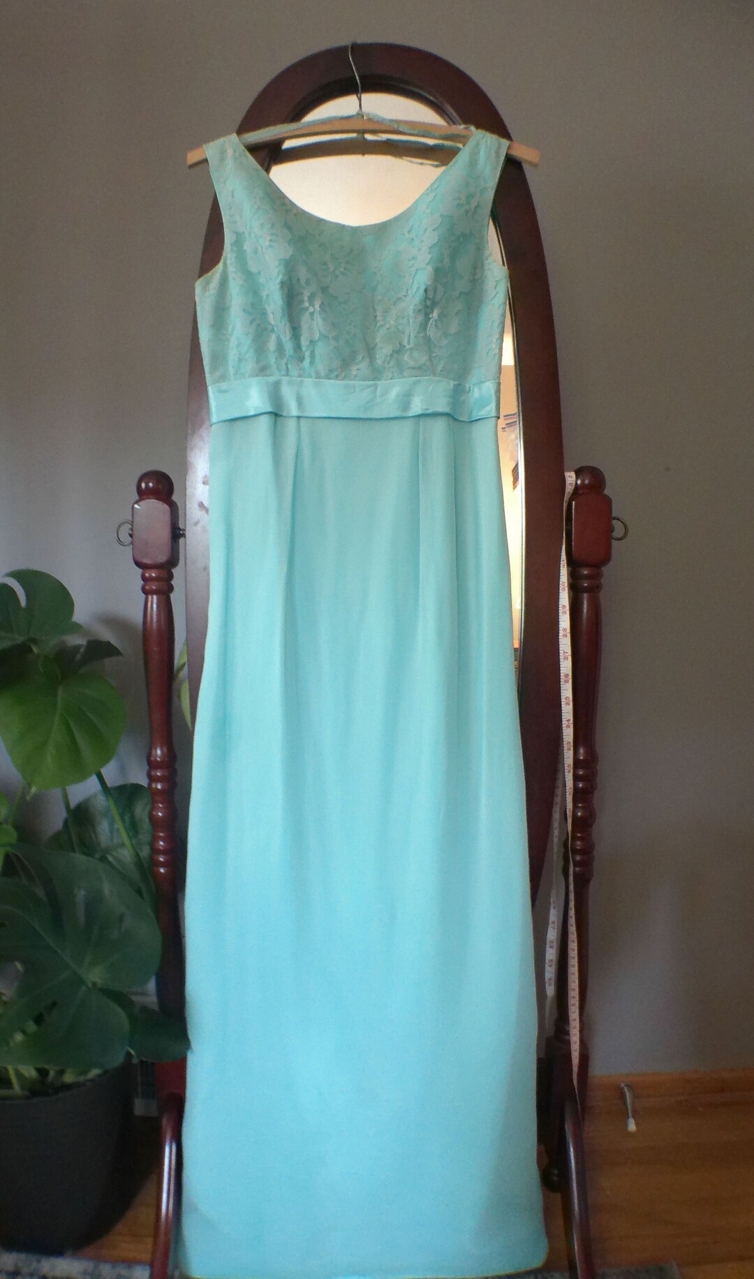 1967 Pastel Blue Sleeveless Floor Length Prom/evening Dress - Etsy
