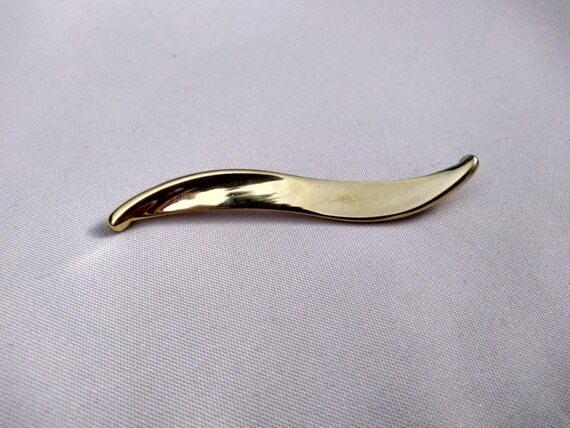 Gold Curved Monet Pin | Etsy