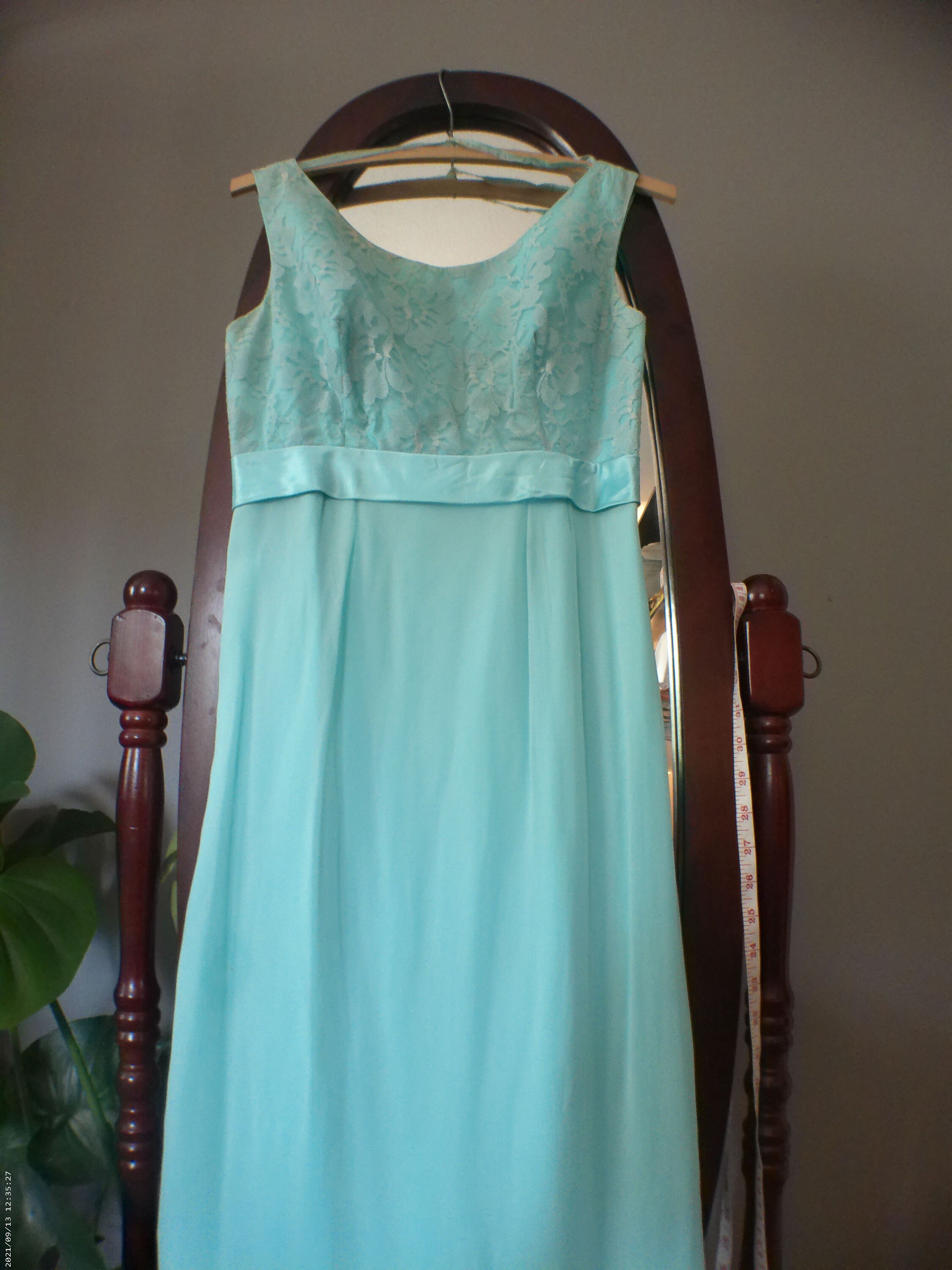 1967 Pastel Blue Sleeveless Floor Length Prom/evening Dress - Etsy