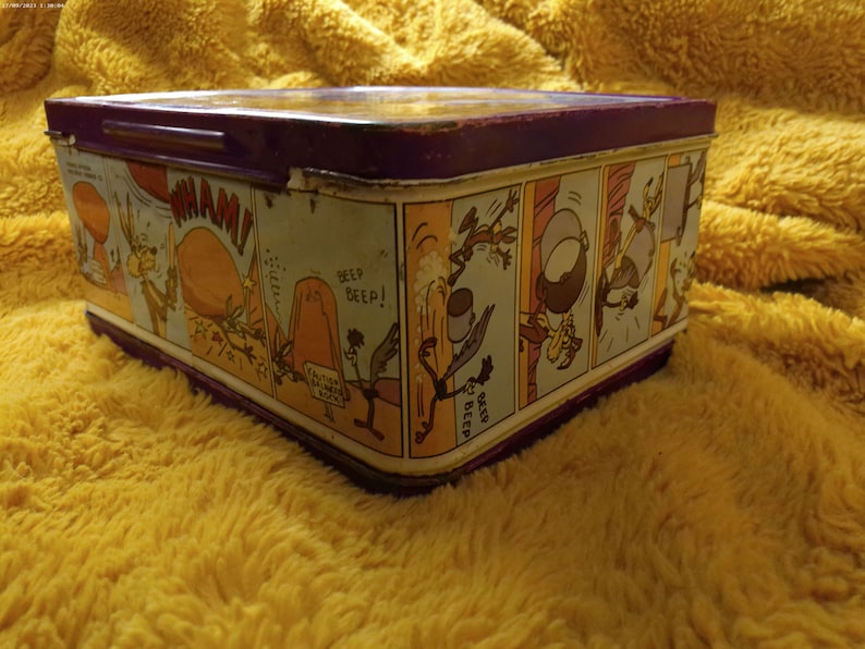1970 Looney Tunes 'the Road Runner' Lunchbox With Rare Thermos - Etsy