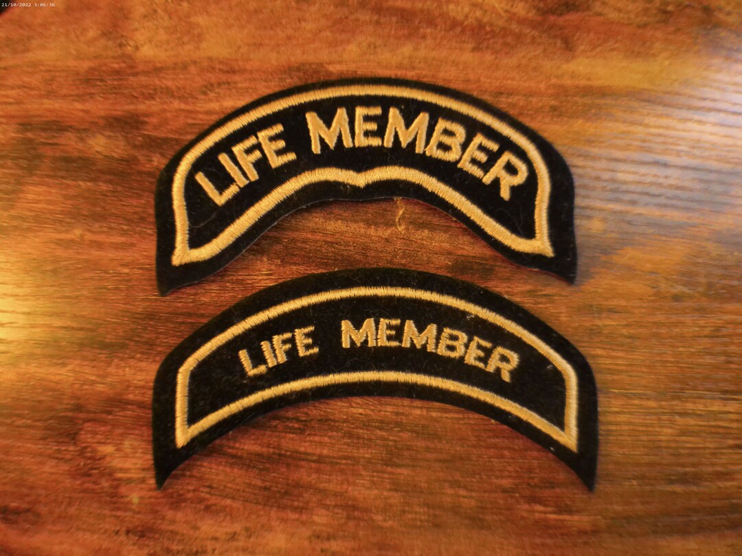 Two Vintage Life Member Patches - Etsy