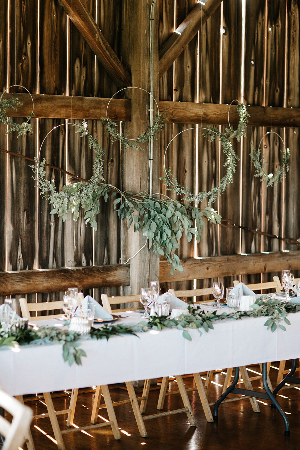 Eucalyptus Hoop Wreath Farmhouse Style Home Decor - Etsy