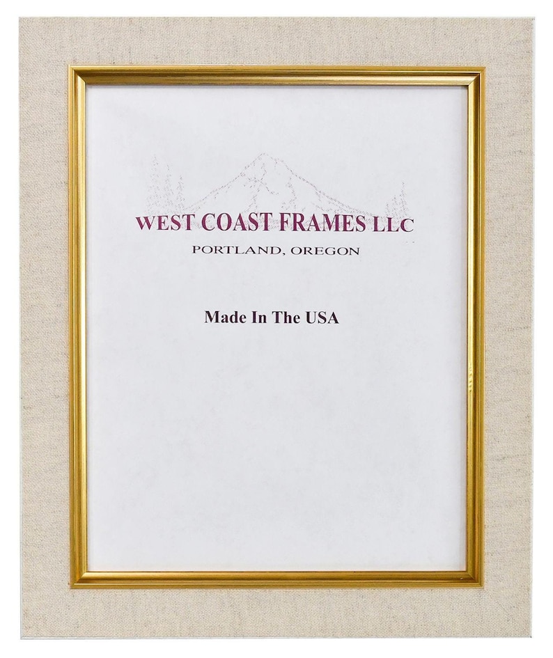 308301 Linen Liner With Gold Lip 1-1/4" Picture Frame - Etsy
