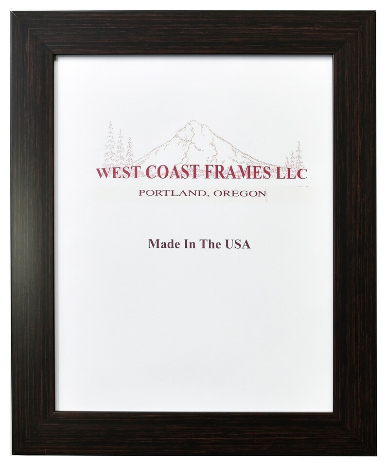 51651 Espresso Walnut 1-1/4" Picture Frame -clear Glass - Etsy